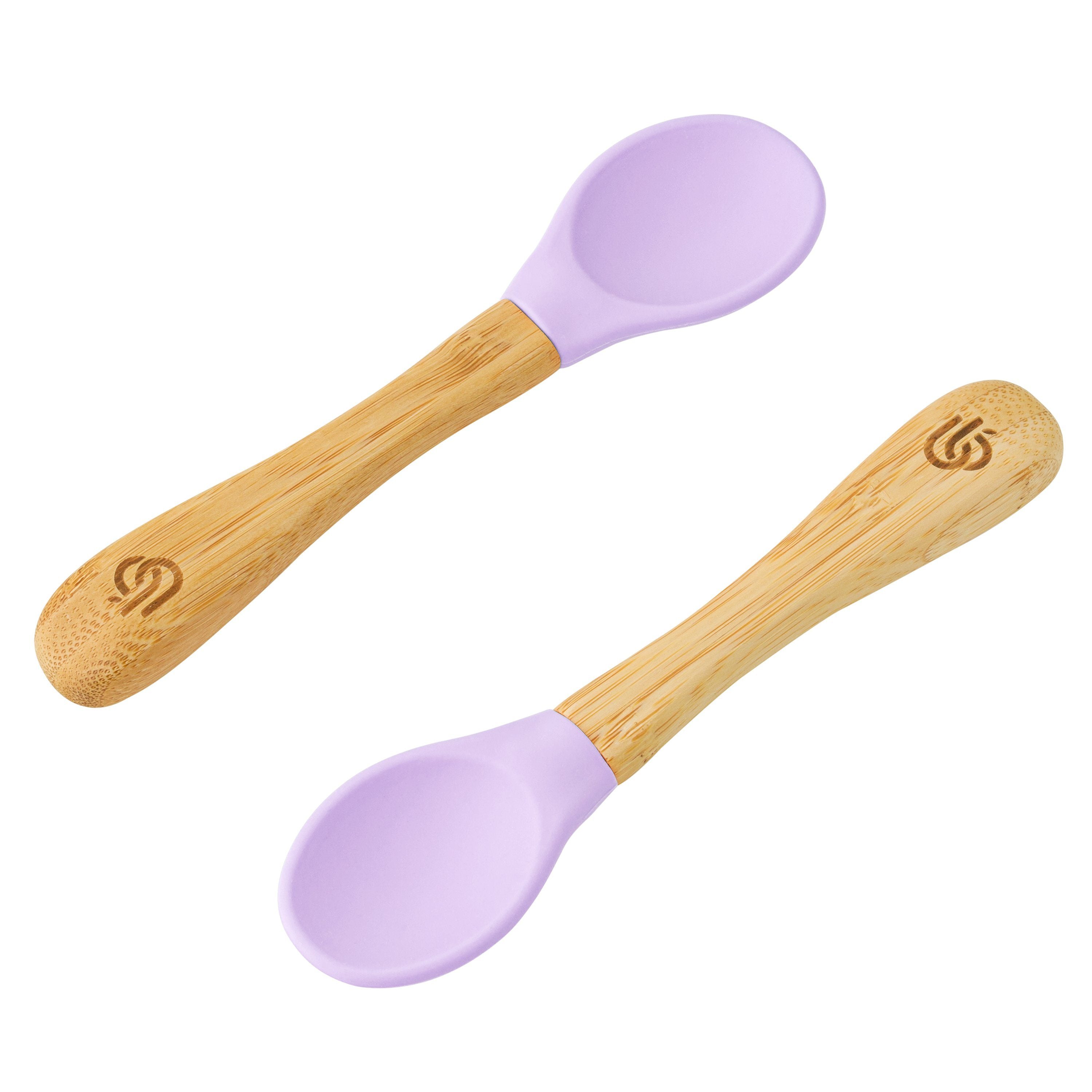 2 Pack Baby Spoons With Soft Silicone Tips – bamboo bamboo